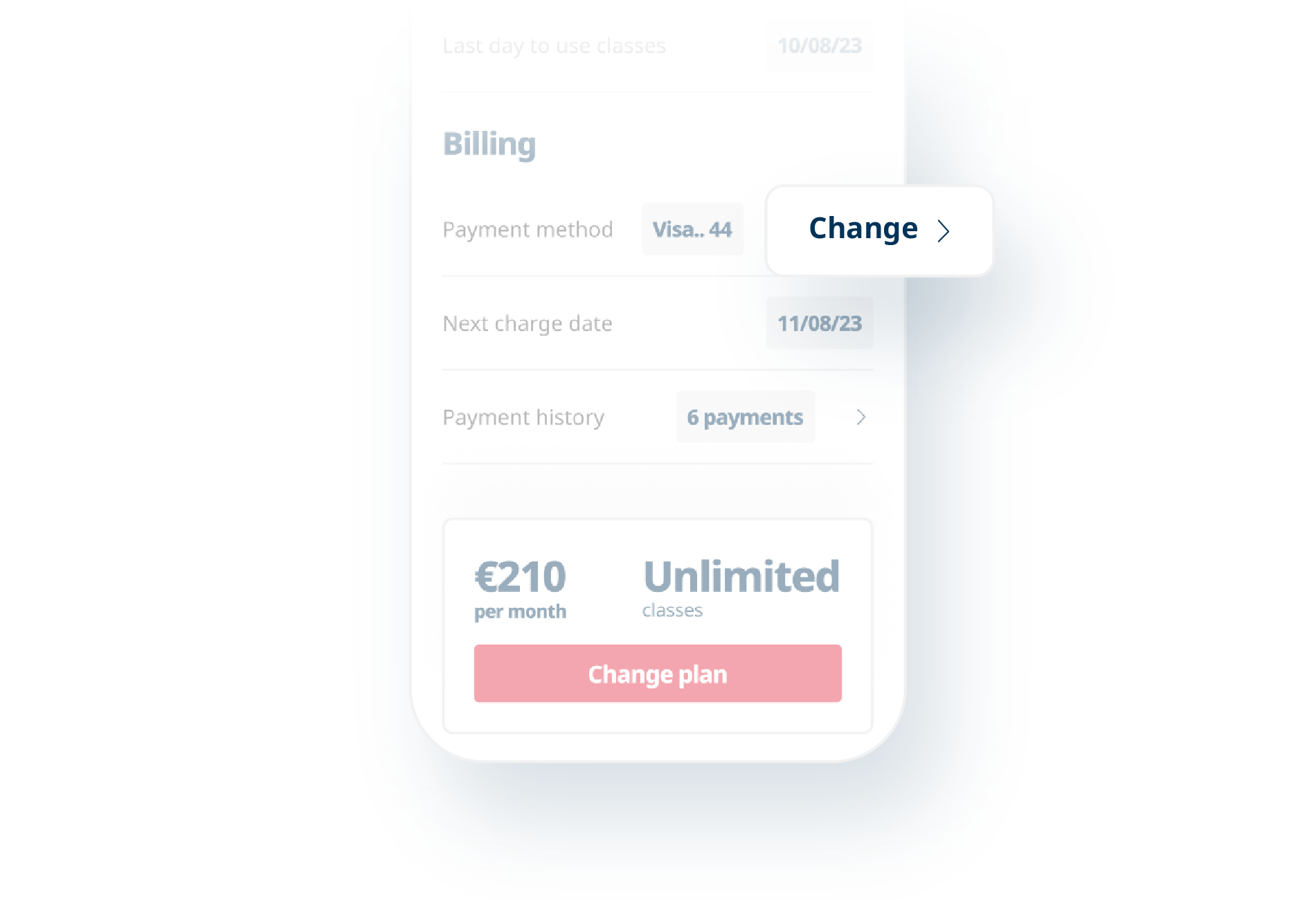 How do I update my payment method?